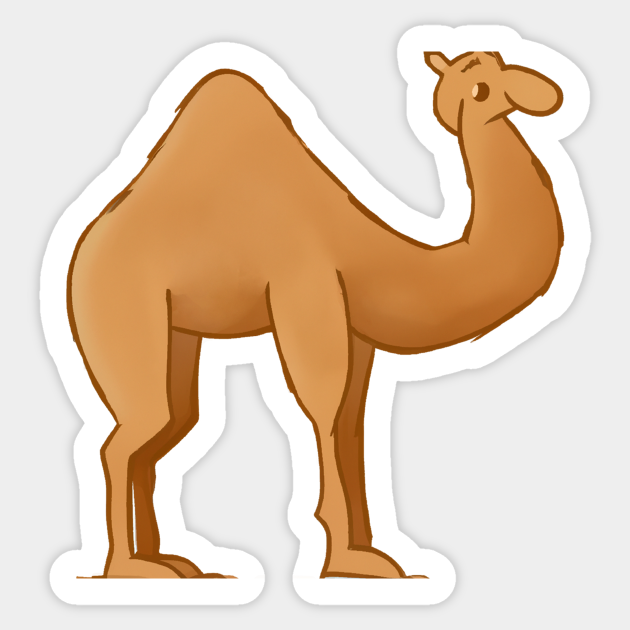 Cute Camel Drawing Camel Sticker Teepublic